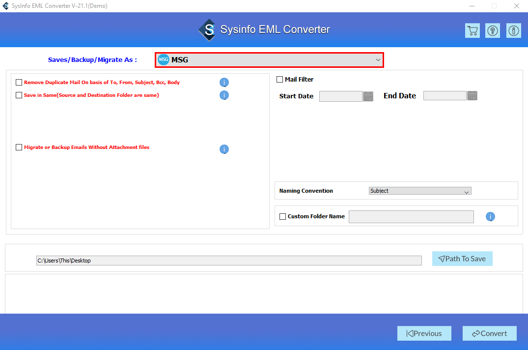 How to Convert EML to MSG Online - EML Converter