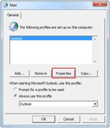 Fix Outlook Error 0x8004010F - Outlook Data File Cannot be Accessed