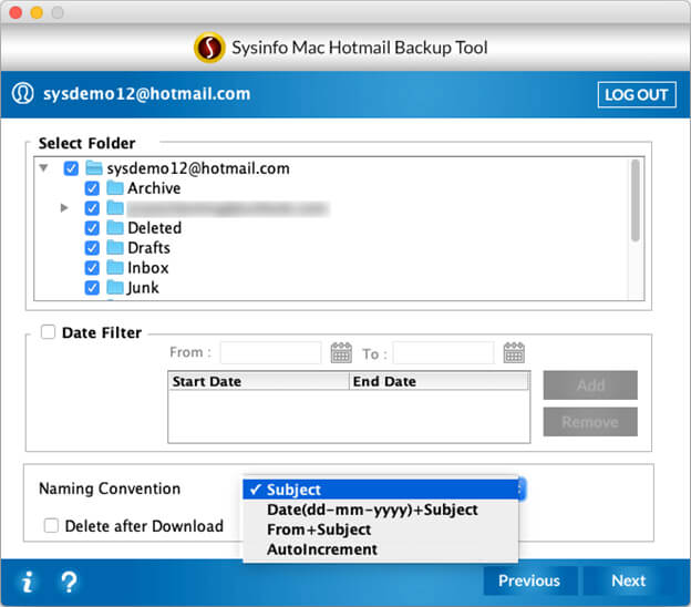 User Manual Of Mac Hotmail Extractor Software